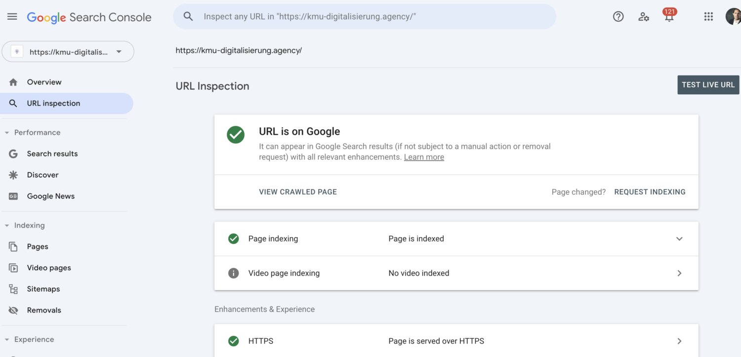 Google Search Console URL-Prüfung: Indexierung & Live-Test erklärt