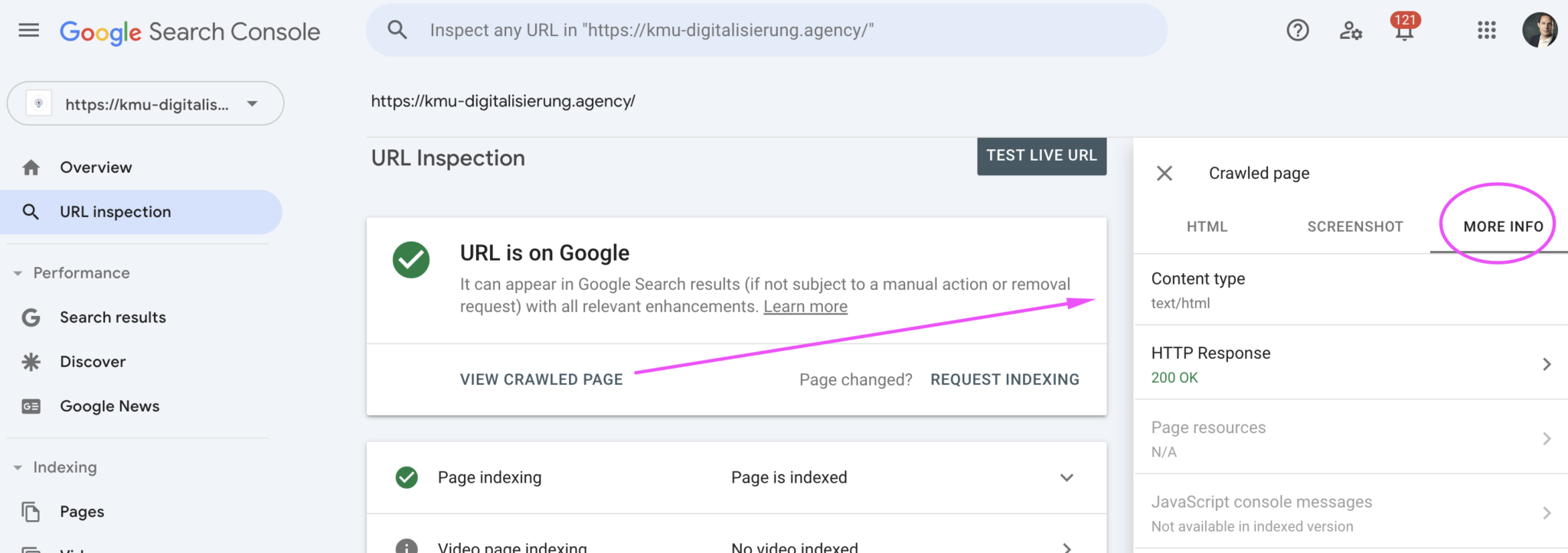 Google Search Console URL-Prüfung: Indexierung & Live-Test erklärt